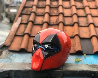 White Deadpool Motorcycle Helmet dot Ece Certified - Etsy