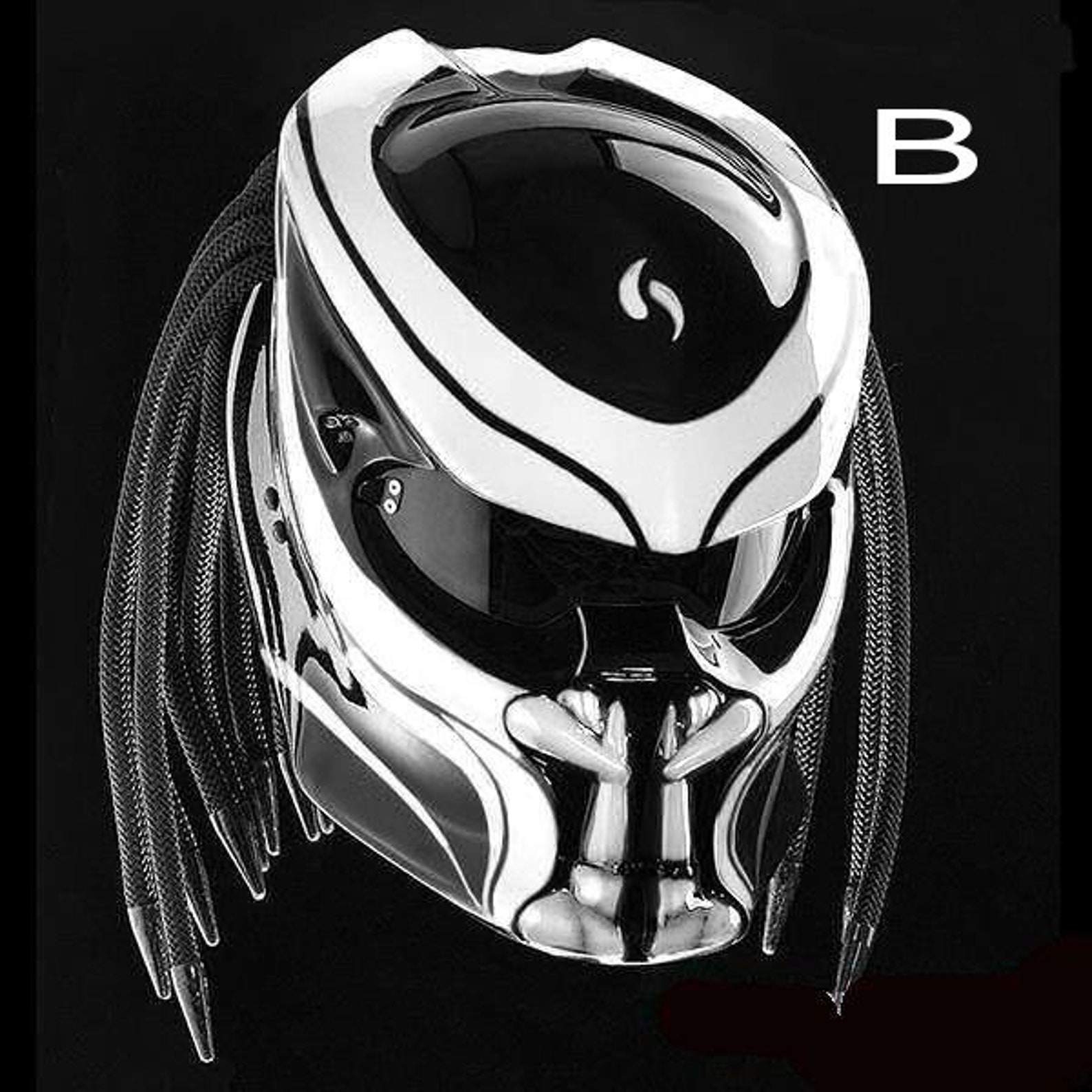 Predator Motorcycle Helmet White Human Custom DOT & ECE - Etsy