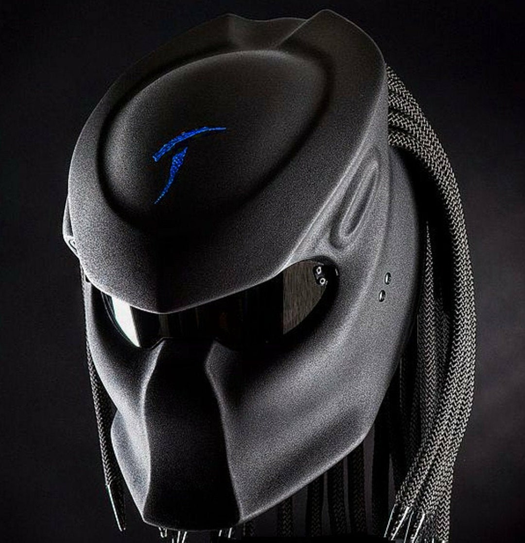 Predator Motorcycle Helmet Mark Blue OG Custom DOT & ECE Certified - Etsy