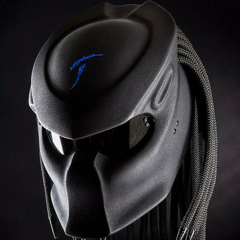 Blue Predator Helmet - Etsy