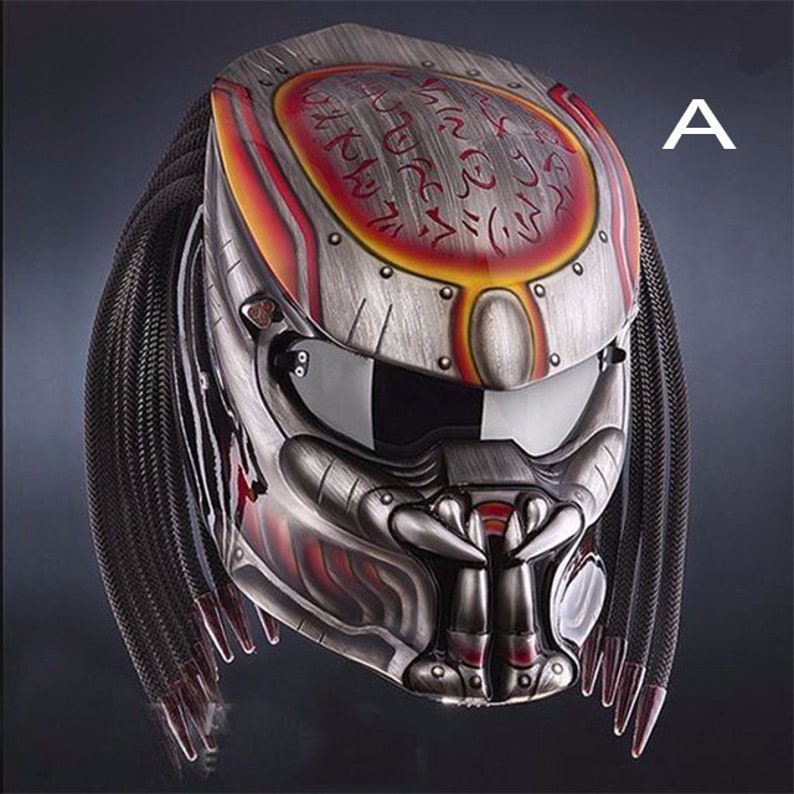 Predator Motorcycle Helmet Premium OG Custom DOT & ECE Certified - Etsy