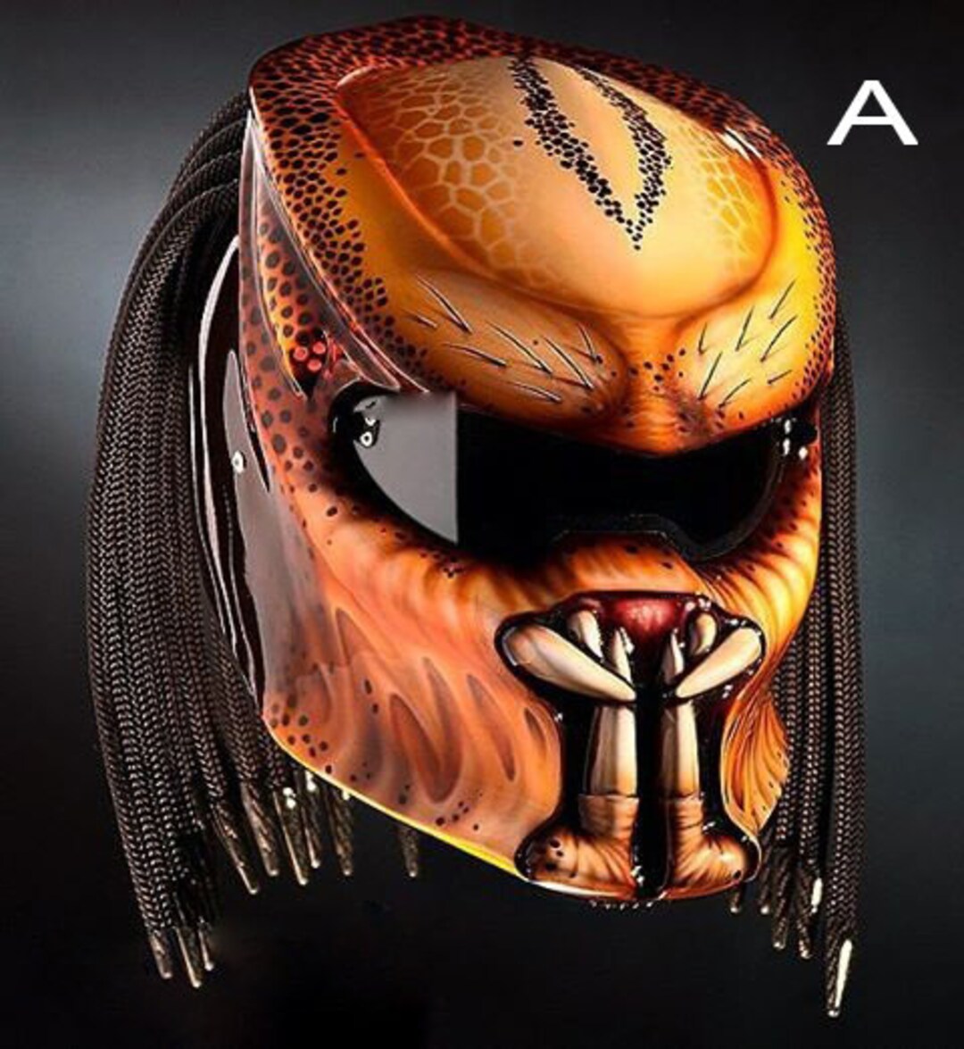 Predator Motorcycle Helmet Premium OG Custom DOT & ECE Certified - Etsy
