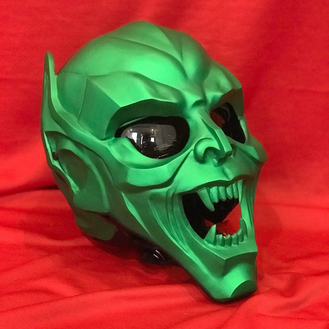 The Green Goblin Motorcycle Helmet Custom DOT & ECE Certified - Etsy