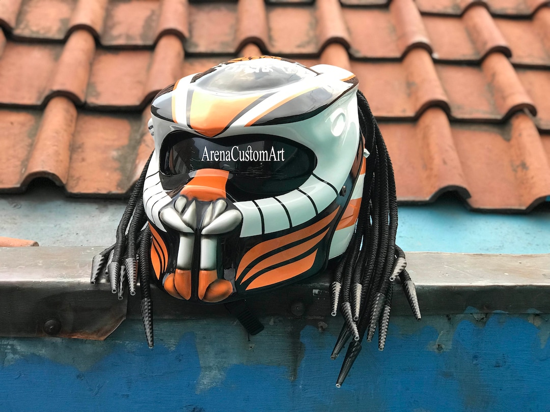 Predator Motorcycle Helmet Premium OG Custom DOT & ECE Certified - Etsy