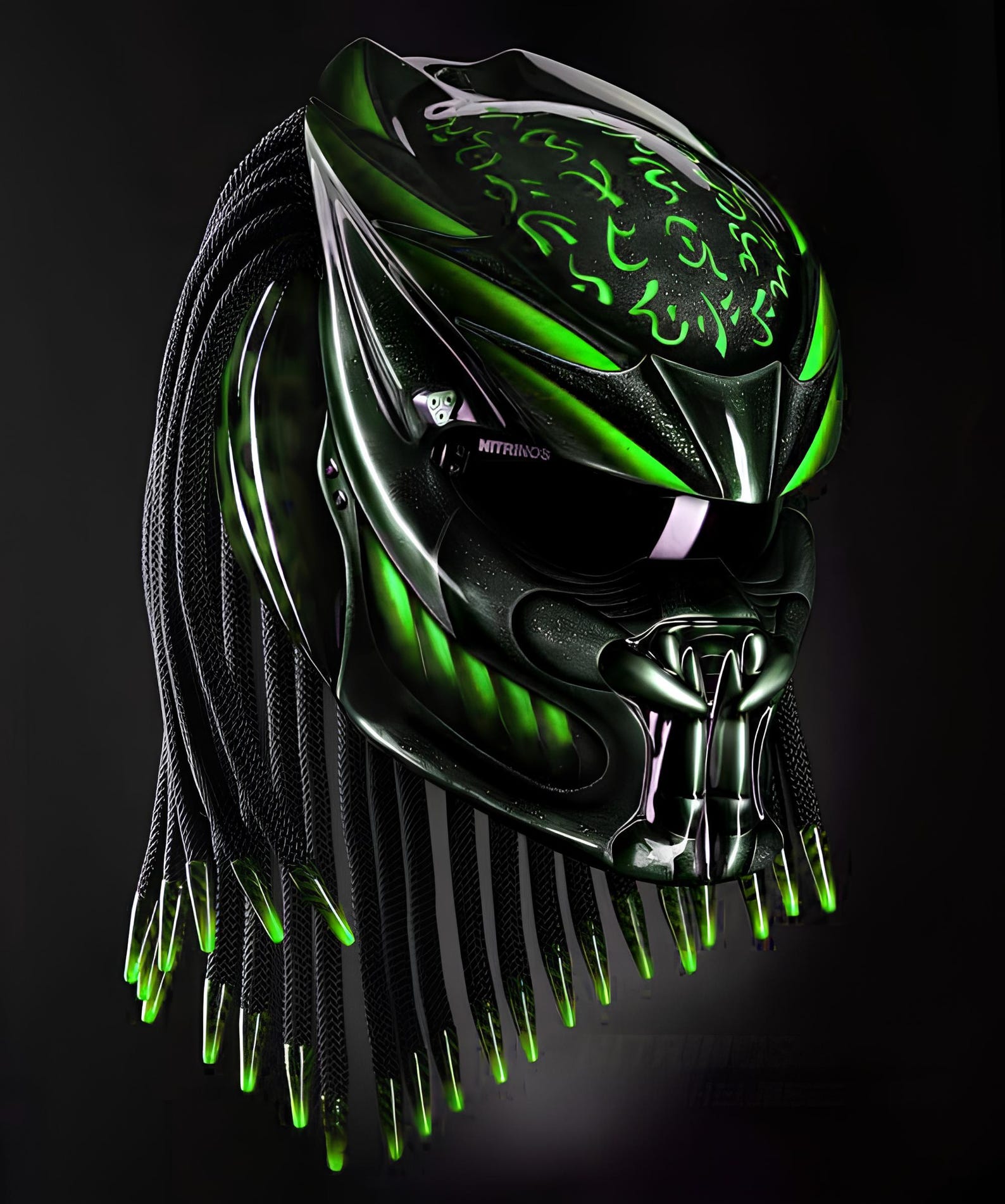 Predator Motorcycle Helmet Premium OG Custom DOT & ECE Certified - Etsy