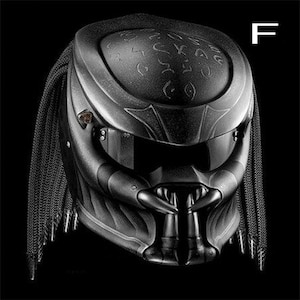 Predator Motorcycle Helmet Two Darkers Custom DOT & ECE Certified - Etsy