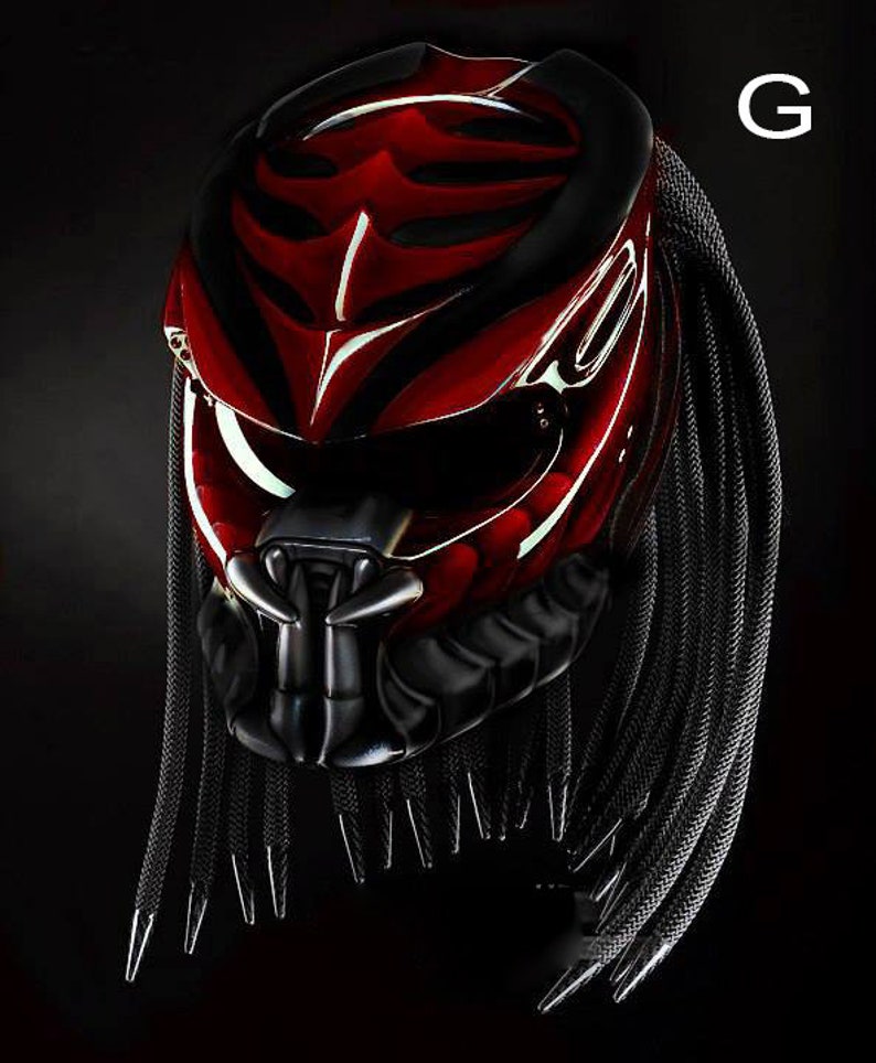 Predator Motorcycle Helmet Premium OG Custom DOT & ECE Certified - Etsy