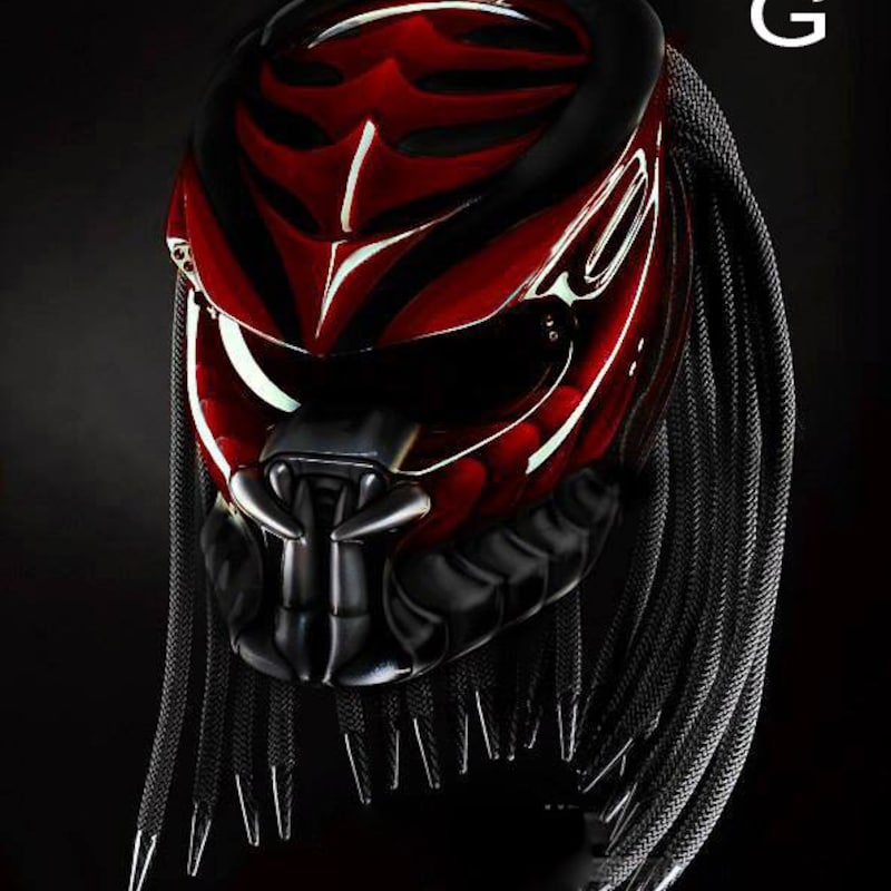 Predator Motorcycle Helmet - Etsy