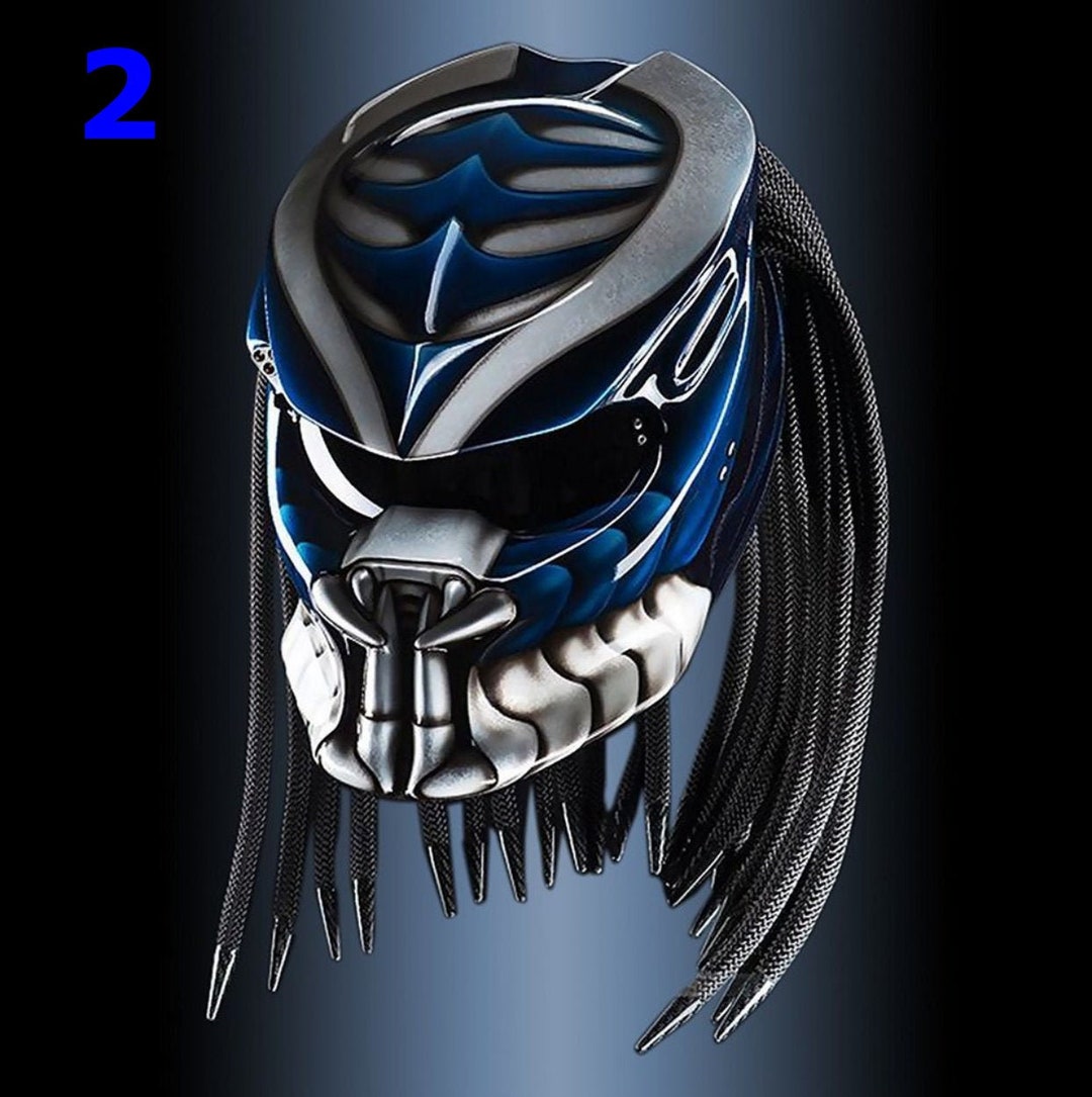 Predator Motorcycle Helmet Premium OG Custom DOT & ECE Certified - Etsy