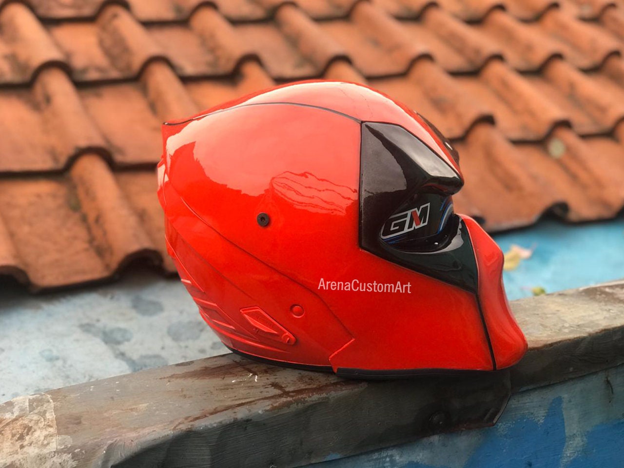 Deadpool Motorcycle Helmet Custom DOT & ECE Certified - Etsy