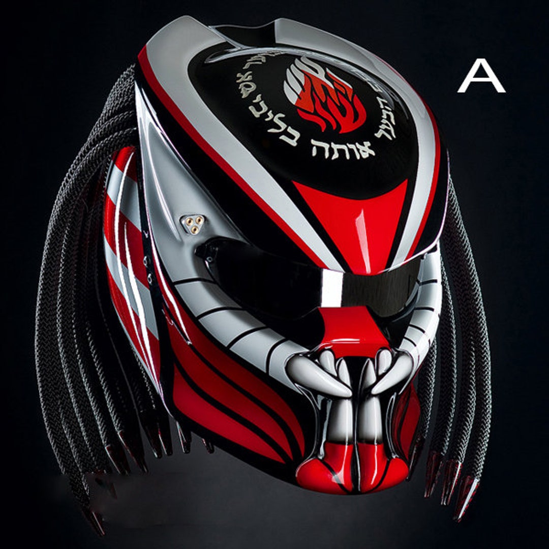 Predator Motorcycle Helmet Premium OG Custom DOT & ECE Certified - Etsy