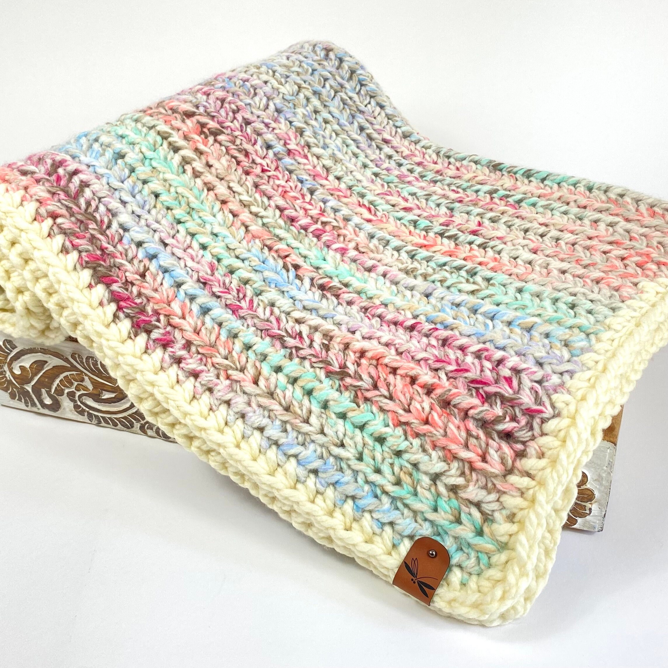 Hand Crocheted Baby Blanket Keepsake Custom Handmade Chunky Blanket ...