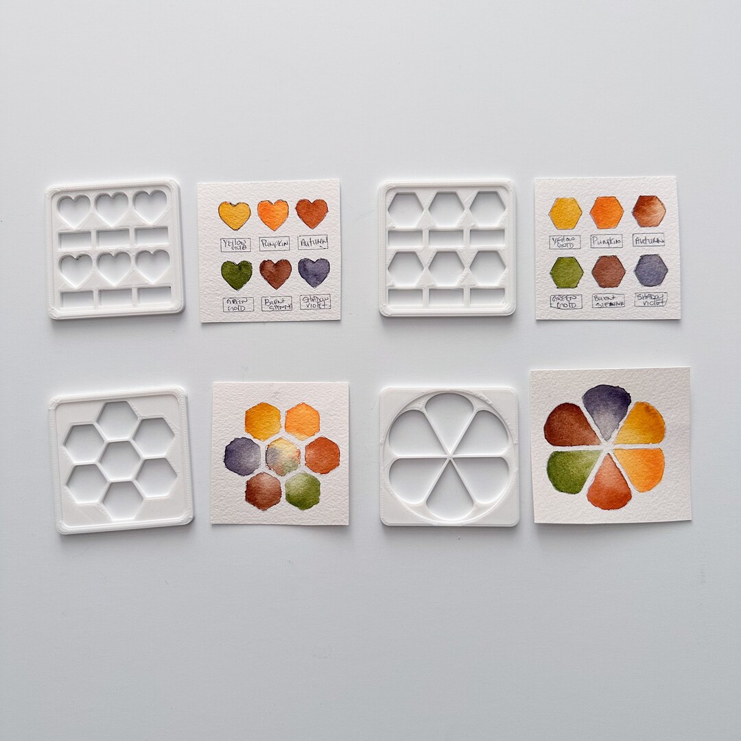 Mini Swatch Templates Vol. 2 Watercolor Traveling Artist Color ...