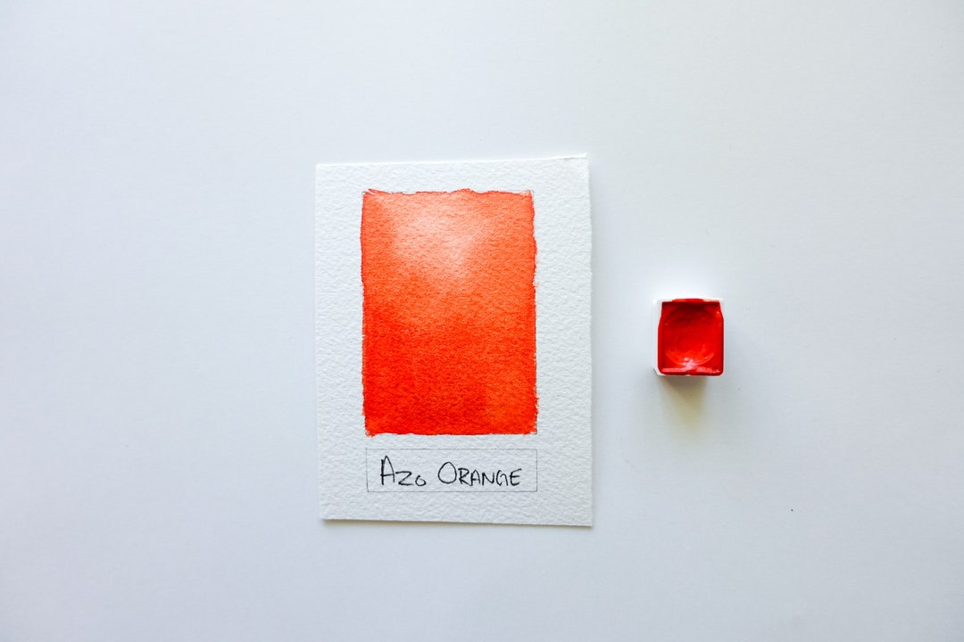 Azo Orange | Half Pans | Painting | Calligraphy | Lettering - Etsy