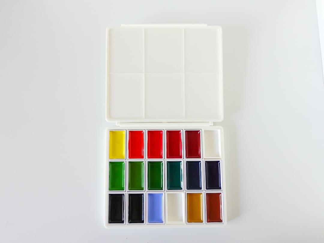 18 Kuretake Pan Palette | Travel Palette | Full Pan | Plein Air ...