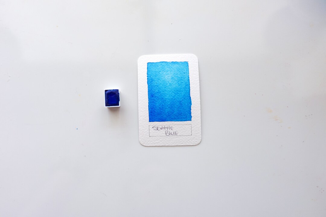 Seattle Blue | Handmade Watercolor | Half Pans | Painting | Calligraphy ...