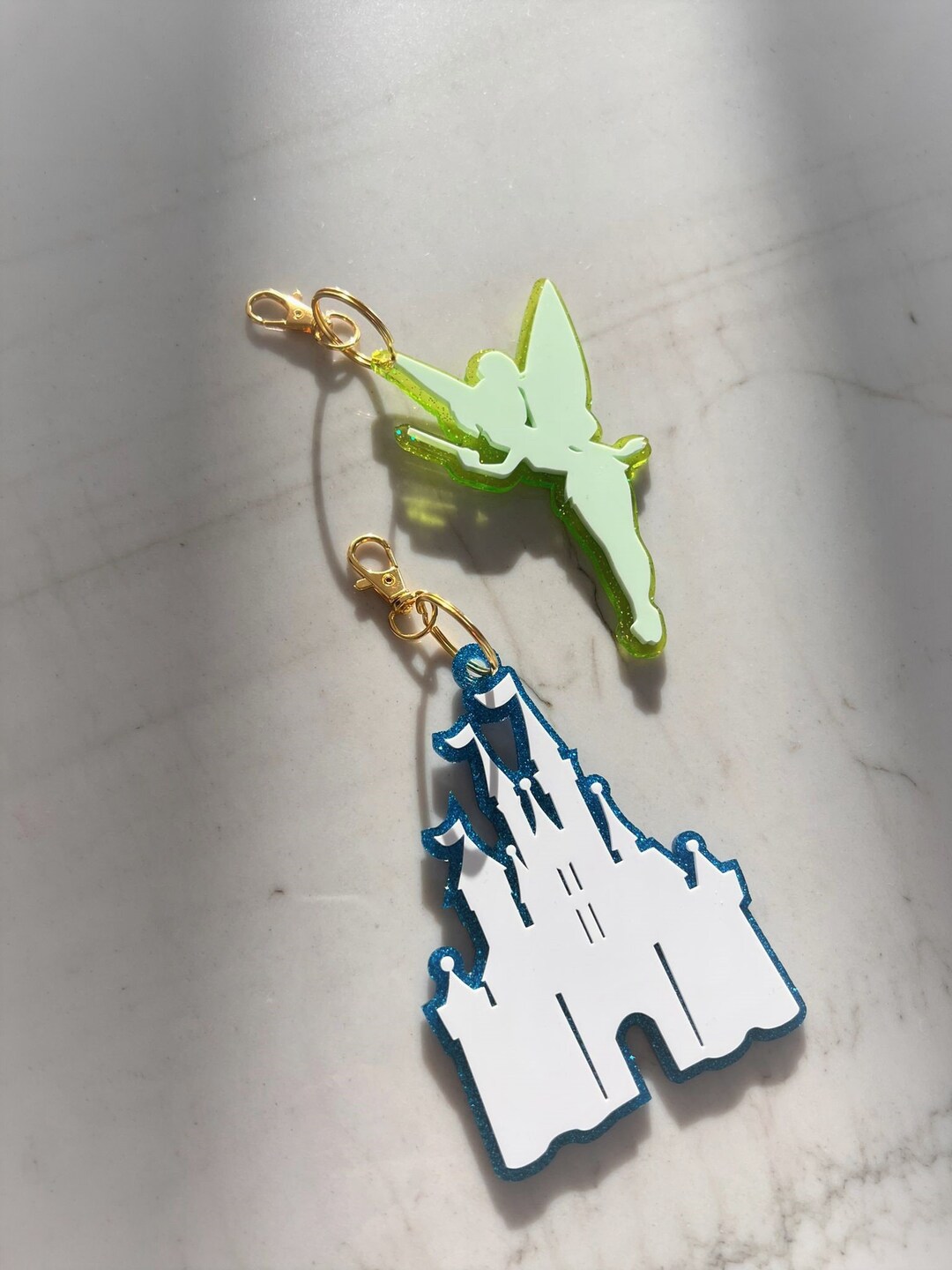 Tinkerbell Tag | Cinderella Castle Tag | Bag Charm | Ready to Ship ...