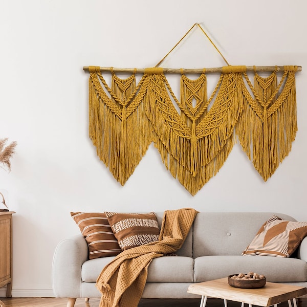 Colorful Macrame Wall Hanging - Etsy