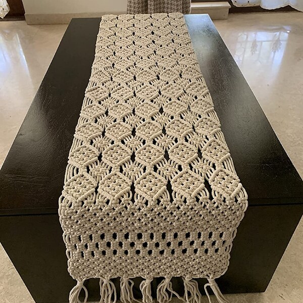 Macrame Table - Etsy