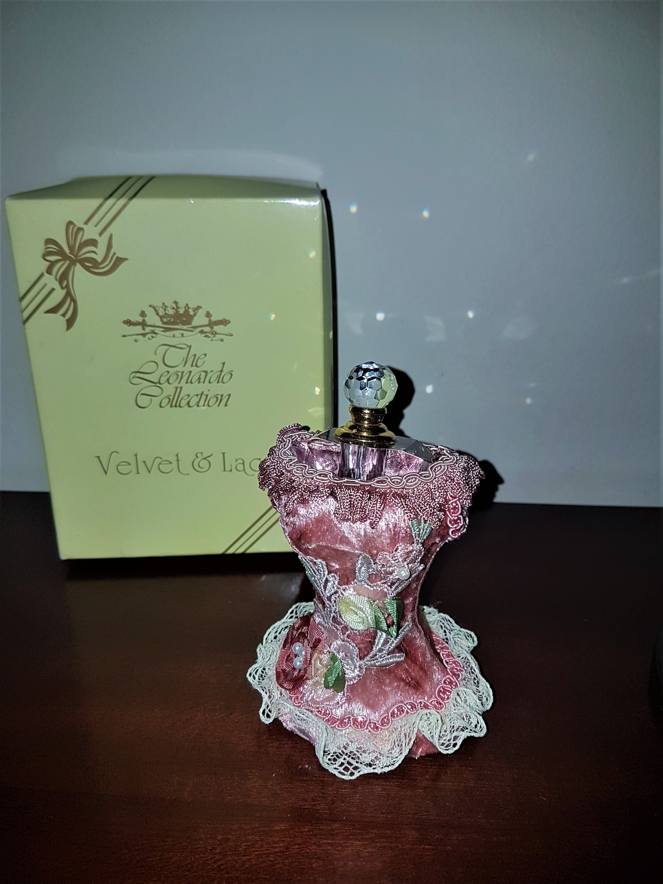 Leonardo Collection velvet & Lace Perfume Bottle - Etsy