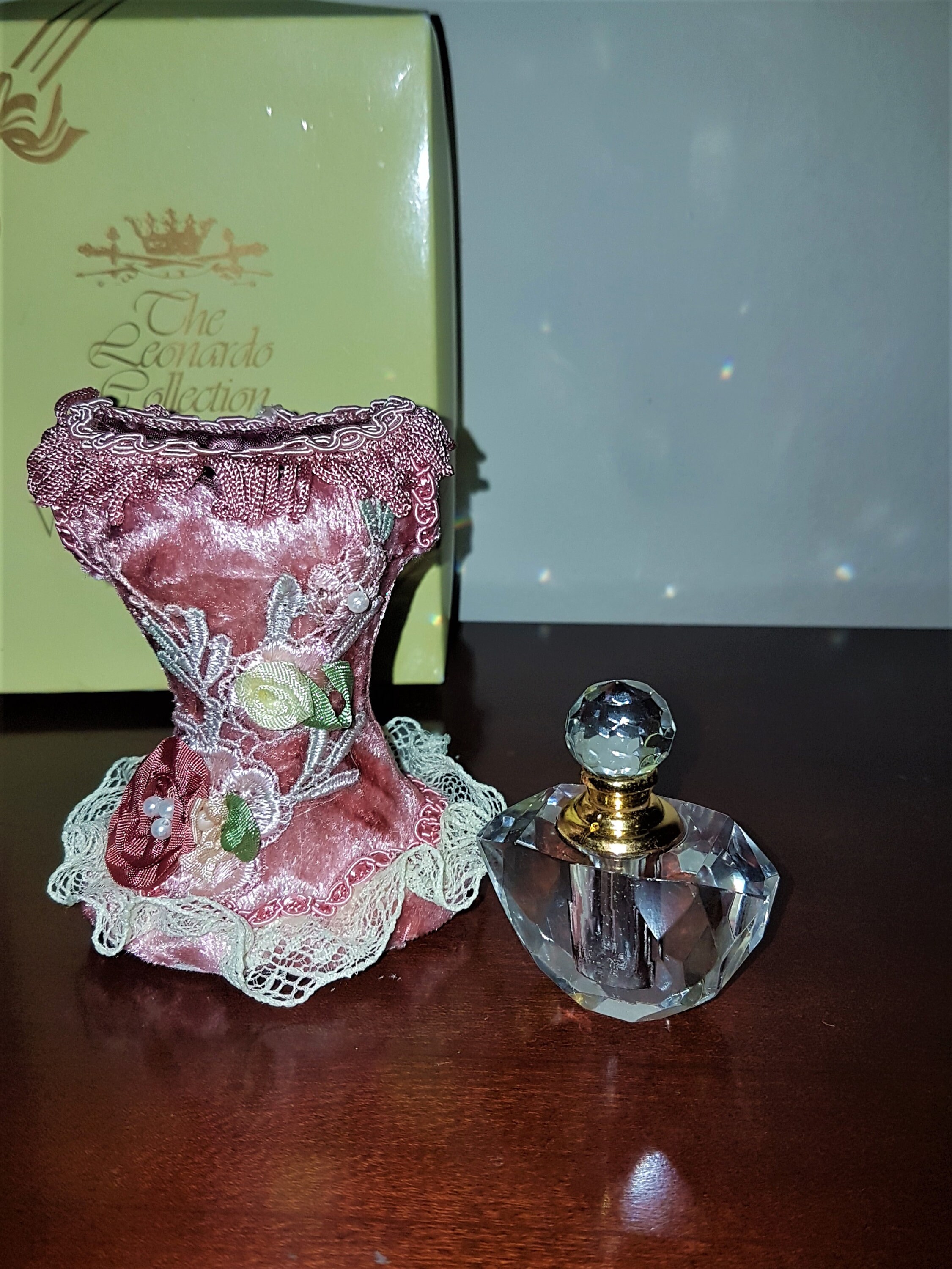 Leonardo Collection velvet & Lace Perfume Bottle - Etsy