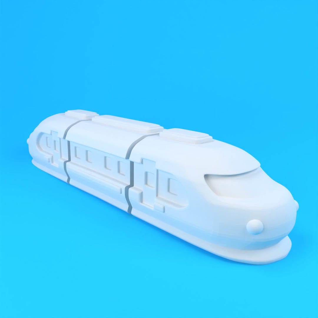 Speed Train Articulating Miniature: STL File for 3D Printing (digital ...