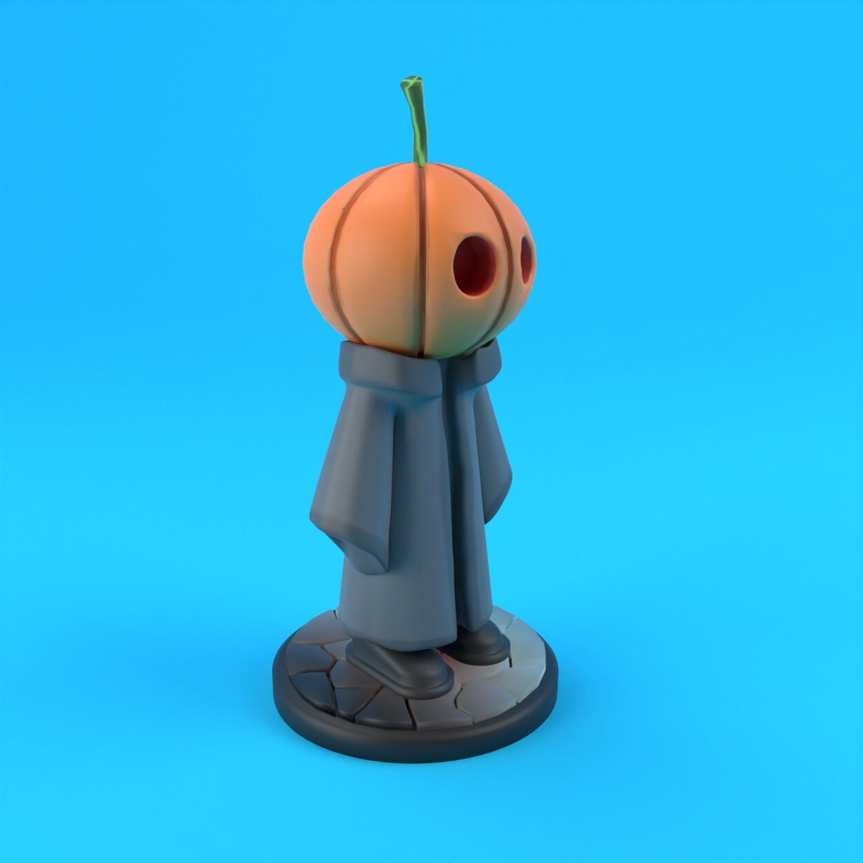 Small Pumpkin Stl File 3D Model 3D Printer File Miniature - Etsy