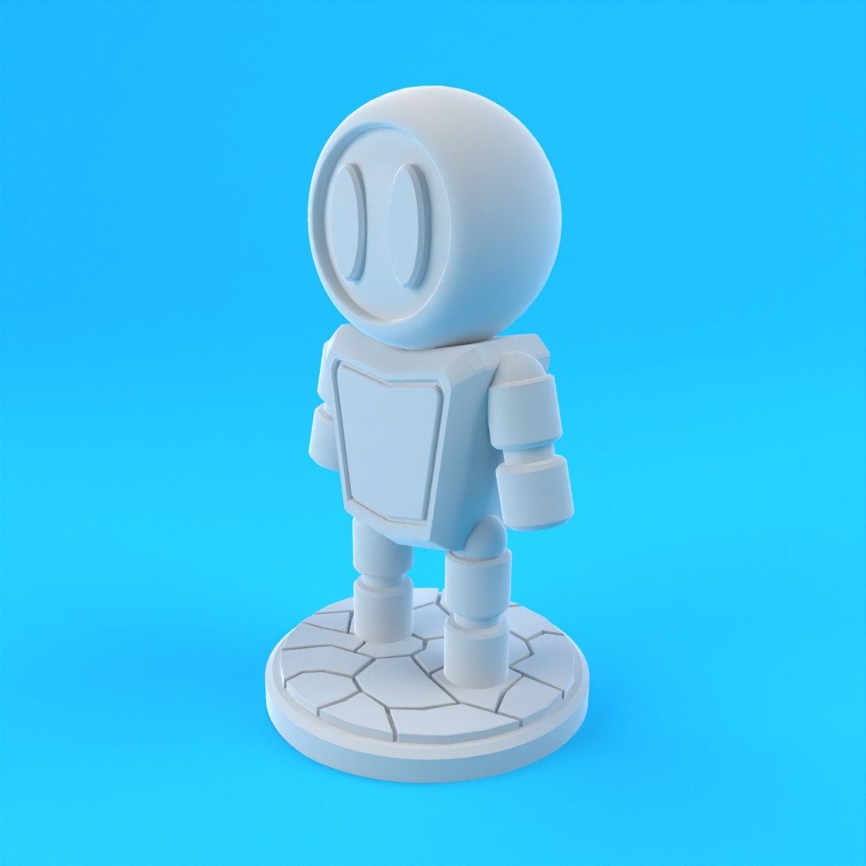 Cute Robot Figurine Stl File 3D Model 3D Printer File - Etsy