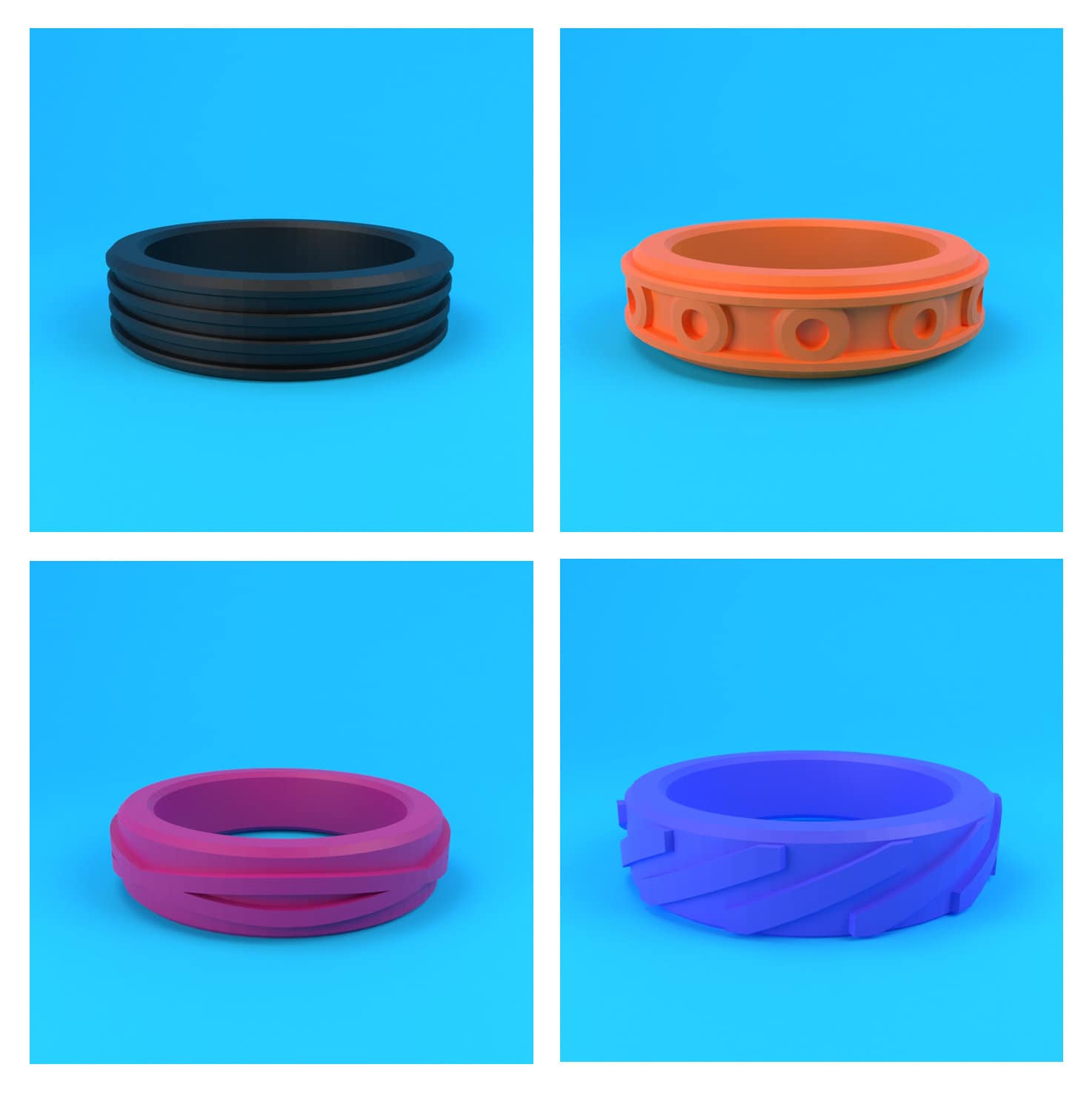 Rings Bundle: STL Files for 3D Printing (digital Download) - Etsy