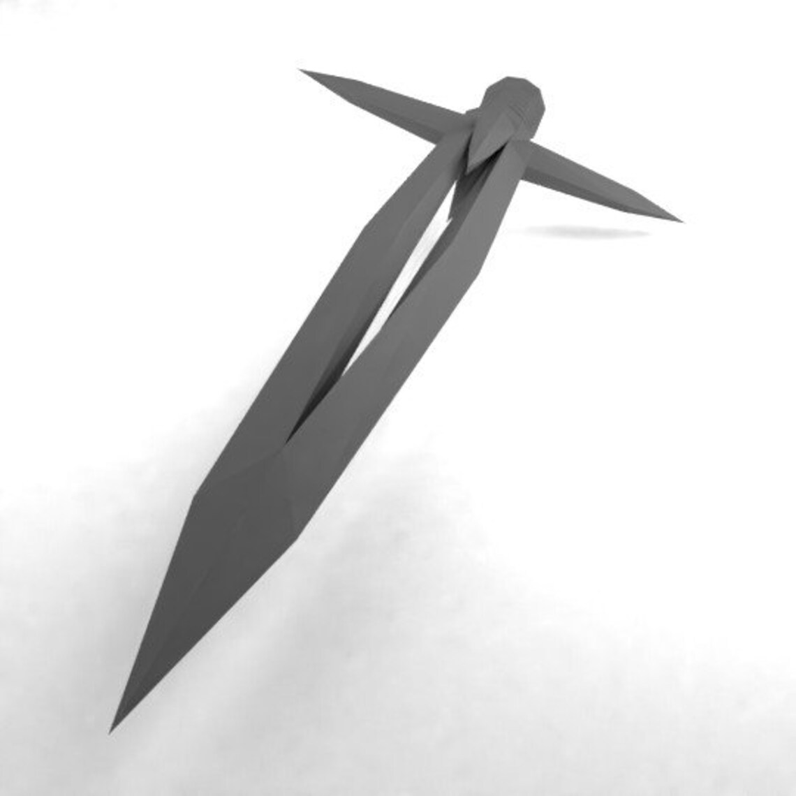 Hollow Dagger Printable File STL, OBJ, FBX - Etsy