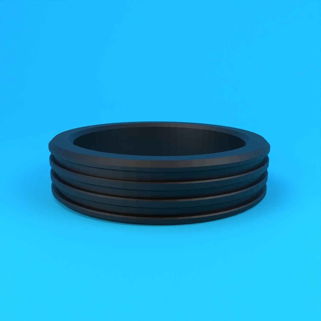 Striped Ring - Stl File, 3D Model, 3D Printer File - Etsy