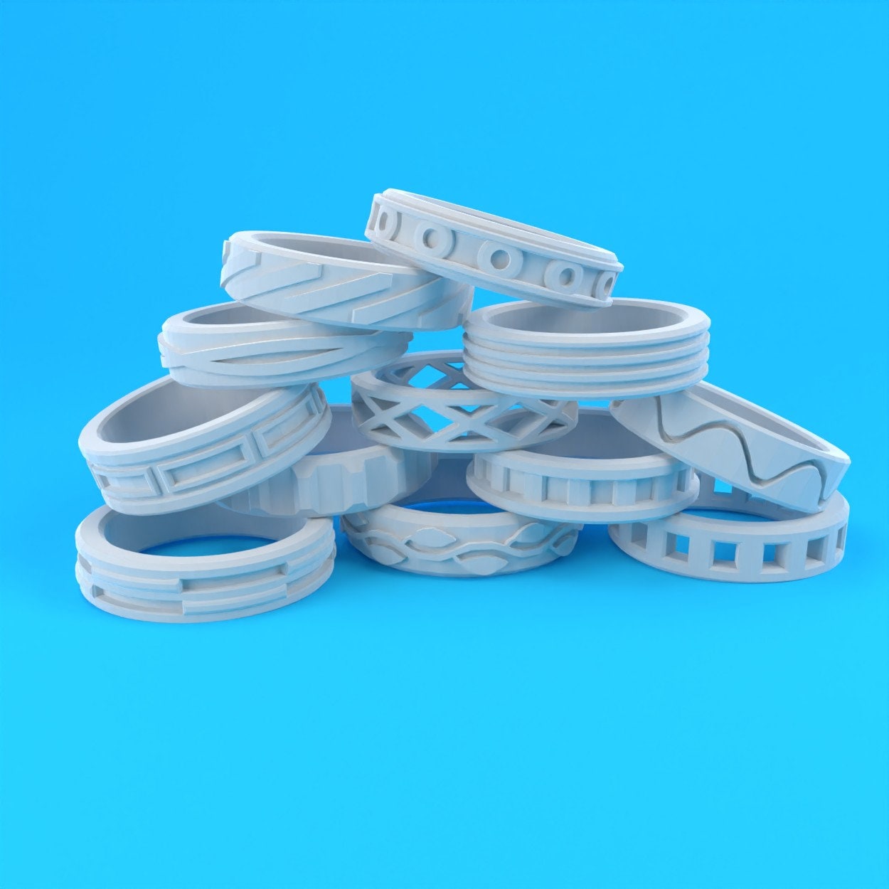Rings Bundle: STL Files for 3D Printing (digital Download) - Etsy