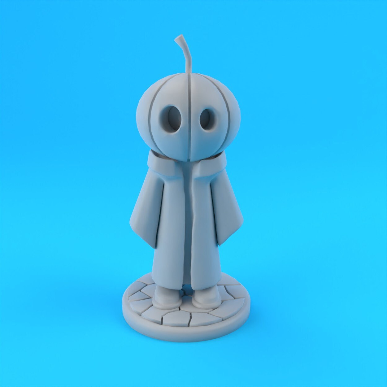 Small Pumpkin Stl File 3D Model 3D Printer File Miniature - Etsy