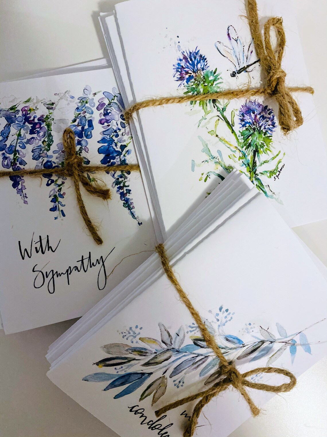With Sympathy Cards, My Condolences Cards, Lavender Cards, Botanical ...