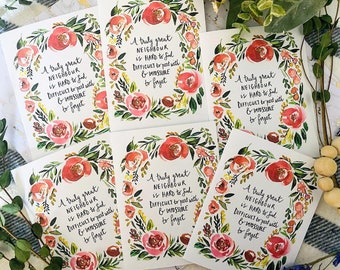 Neighbours Leaving Card, Moving House Card, Farewell Neighbours ...