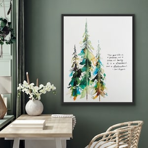 The Good Life is A Process, Watercolour Handlettering Sign Carl Rogers ...