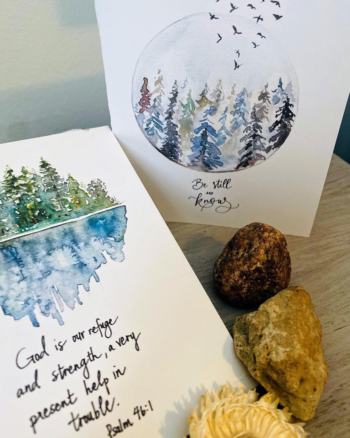 Pack of 6 Watercolour Scripture Cards Bible Verse - Etsy