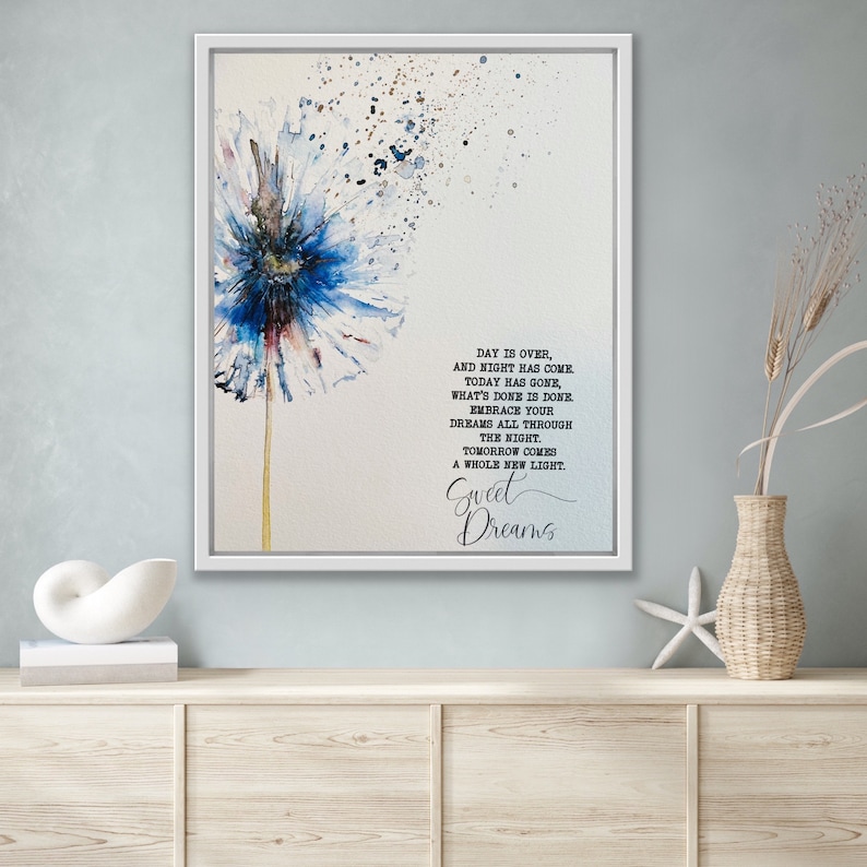 Day is Over and Night Has Come Sweet Dream Poem Print, Embrace Your ...