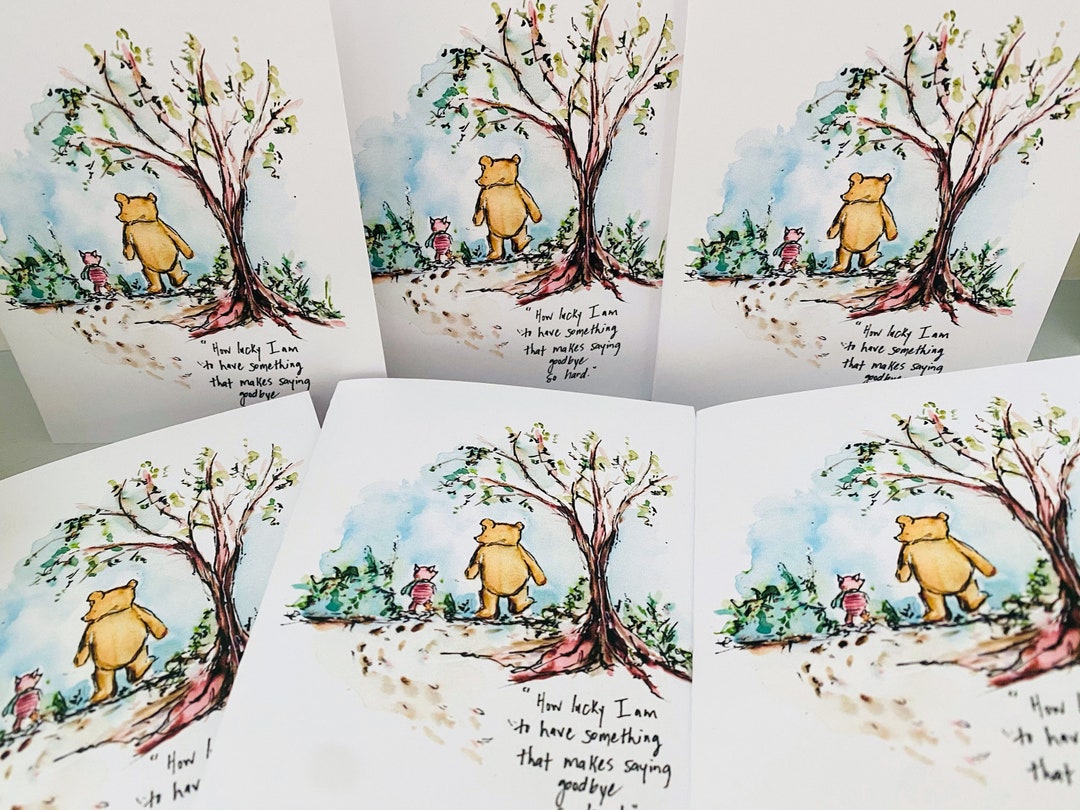 Pack of 6 How Lucky I Am to Have Something That Makes Saying Goodbye so ...