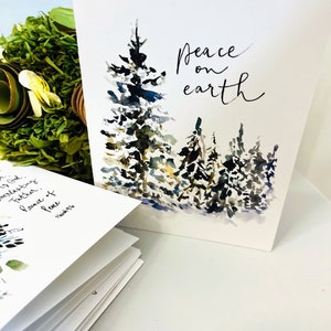 Religious Christian Watercolour Christmas Cards, Package of 8 Bible ...