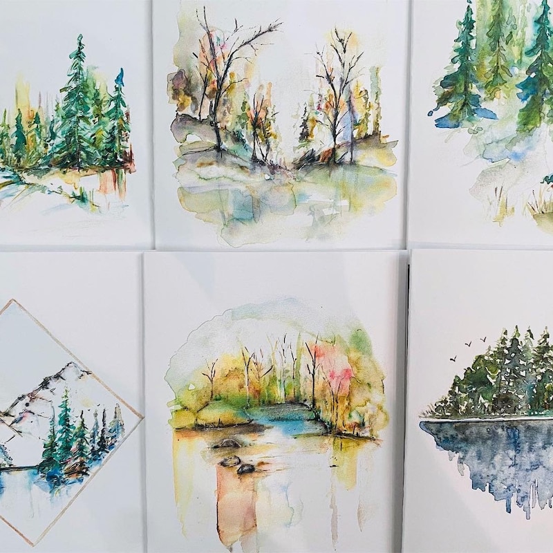 Abstract Greeting Cards - Etsy