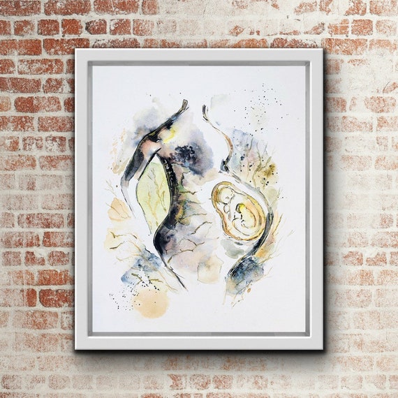 Pregnancy Abstract Art