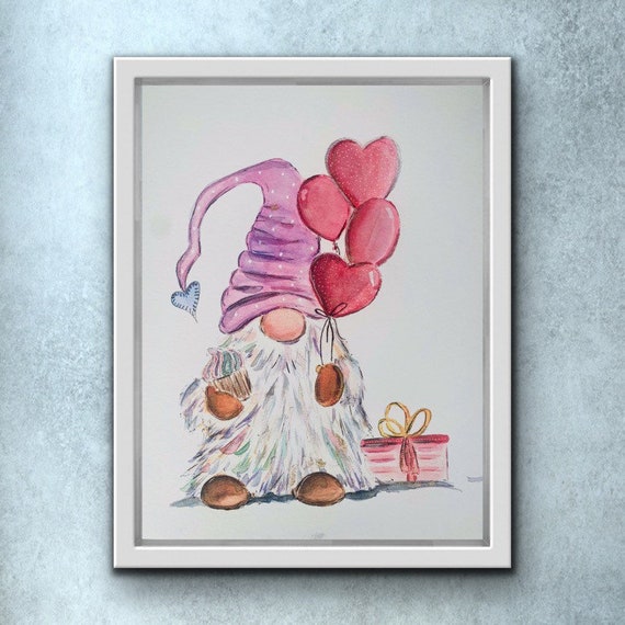 Watercolor Art & Collectibles Painting Birthdays Wall Art Personalized ...
