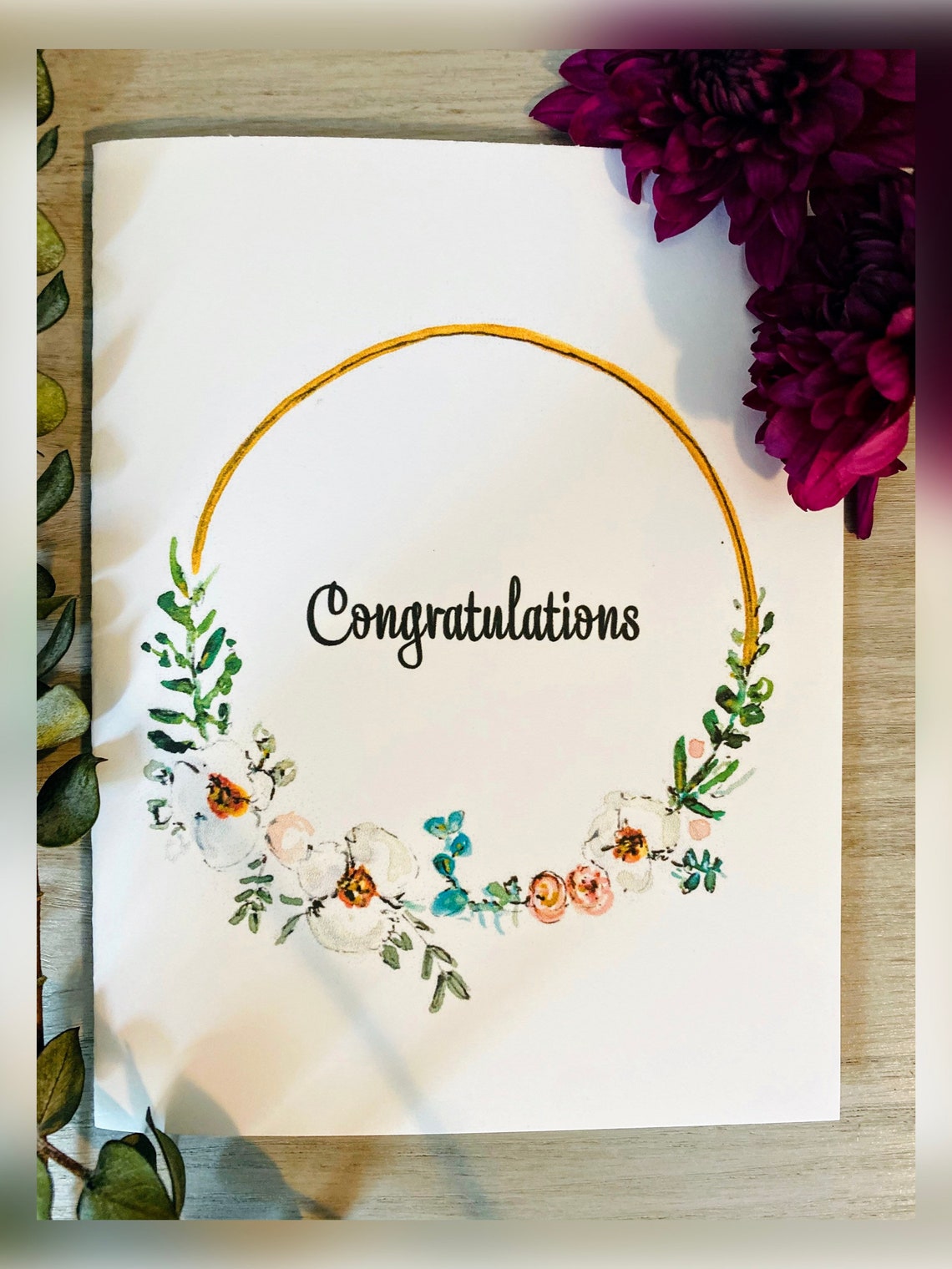Congratulations Watercolour Illustrated Package of Cards - Etsy