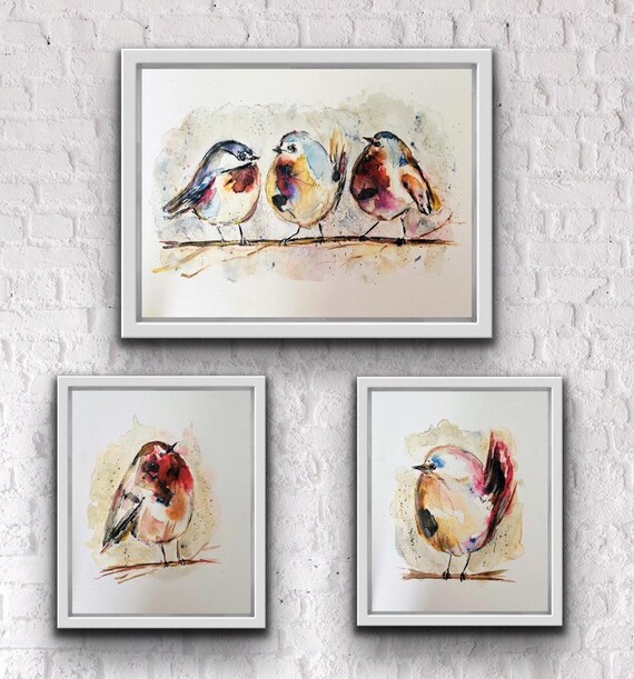 Colourful Bird Prints