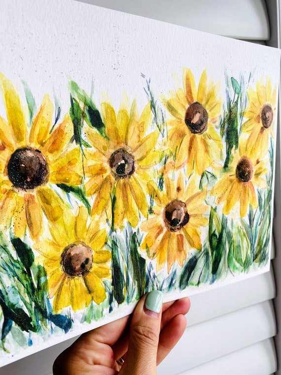 Sunflower Watercolor Tumblr