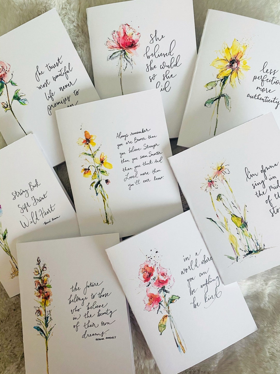 Bundle of 8 Encouragement Greeting Cards, 8 Recovery Gift Cards Glennon ...