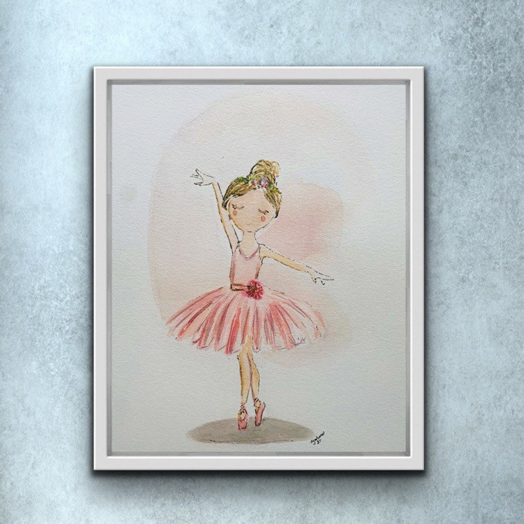 Tiny Dancer Ballerina Print, Ballerina Watercolour Artwork, Ballerina ...