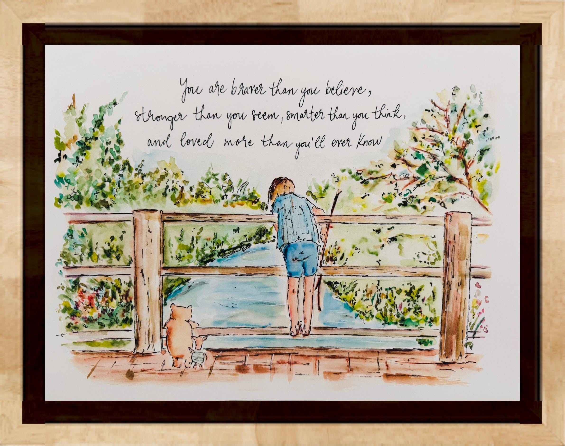 You Are Braver Than You Believe Christopher Robin Pooh Bear Piglet ...