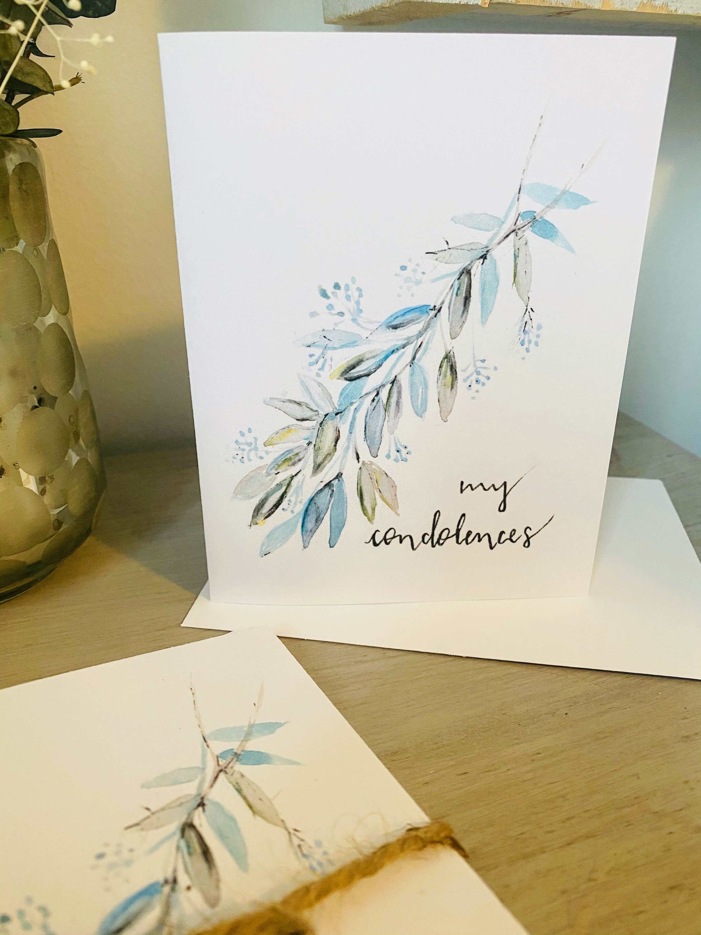 With Sympathy Cards, My Condolences Cards, Lavender Cards, Botanical ...
